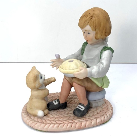 Art | 1989 Mac Millan The Good Company Applause 4 Porcelain Girl Cat ...